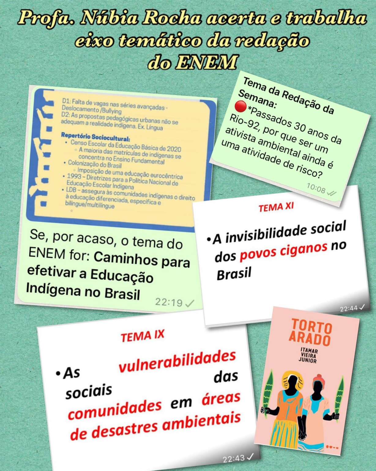 Professora da EEM Nazaré Severino, Núbia Rocha, trabalhou e acertou o ...